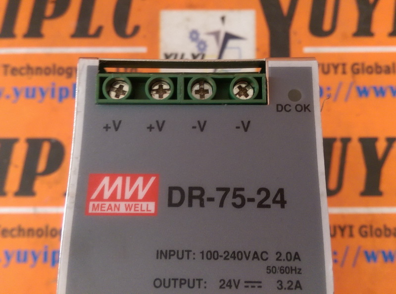 MEAN WELL DR-75-24 POWER SUPPLY - 裕益科技自動化設備可程式編碼器PLC分散式控制系統DCS